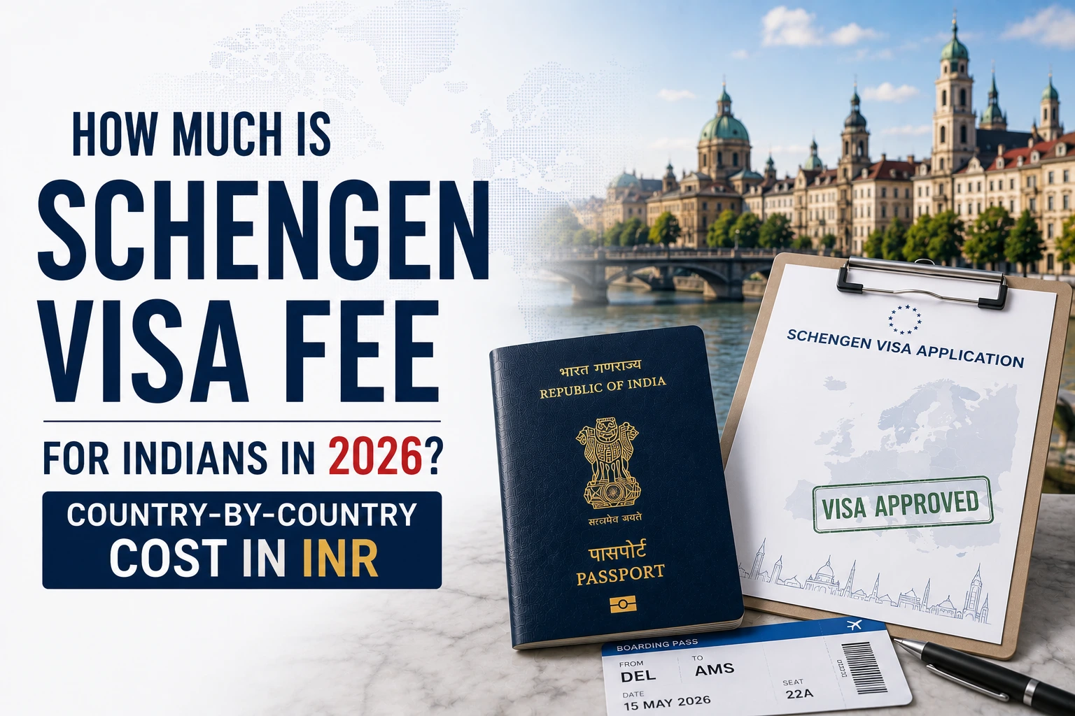 Schengen Visa Fee for Indians 2026: Country-wise Cost in INR + VFS Fees
